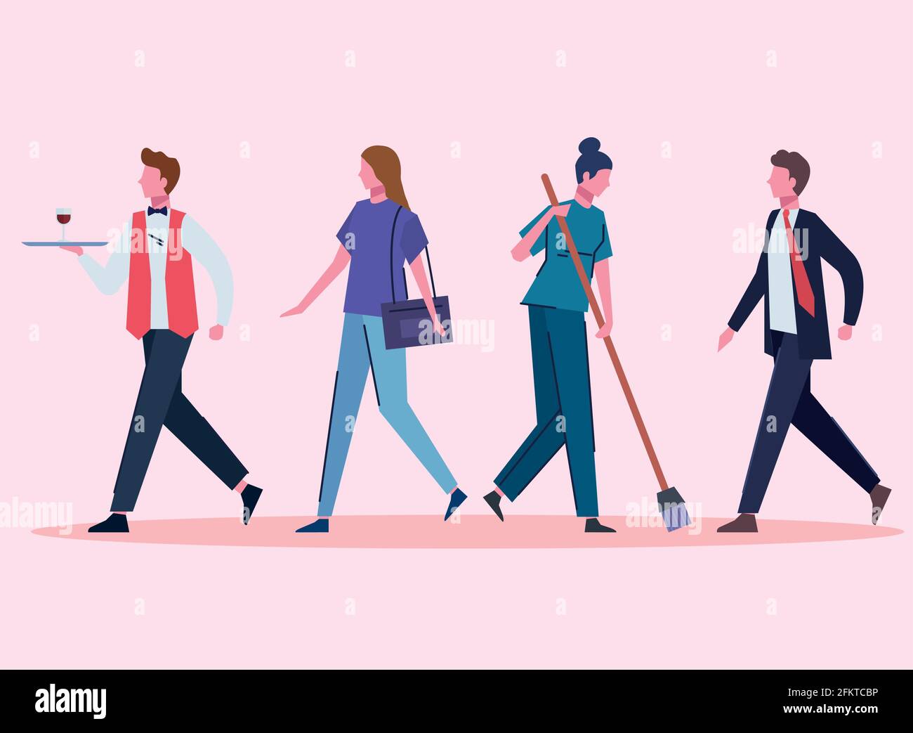 Young working professionals Stock Vector Images - Alamy