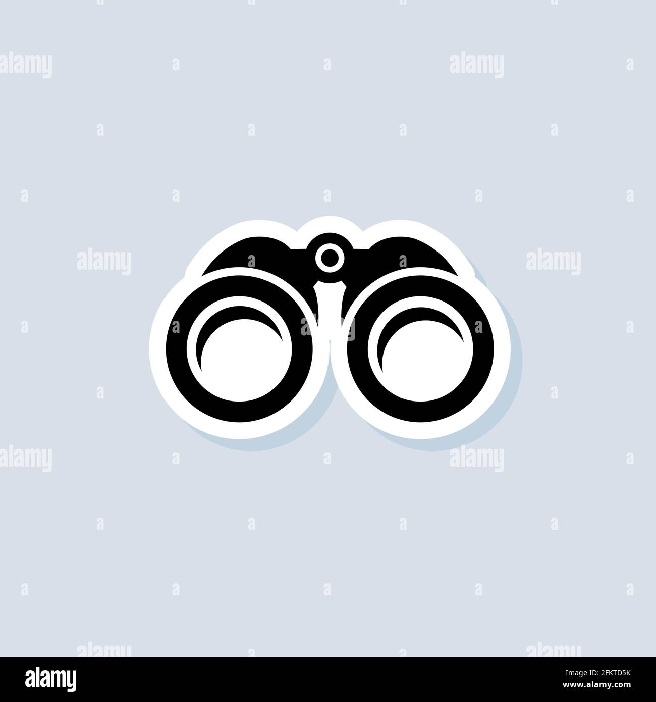 Binocular icon. Overview sticker, logo, icon. Vector. Our vision and ... Binocular icon. Overview sticker, logo, icon. Vector. Our vision and ...