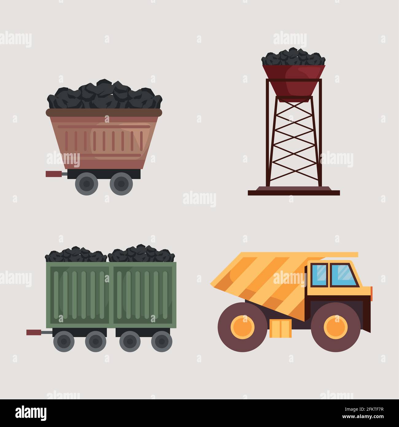 Coal Mine Tower Stock Vector Images - Alamy