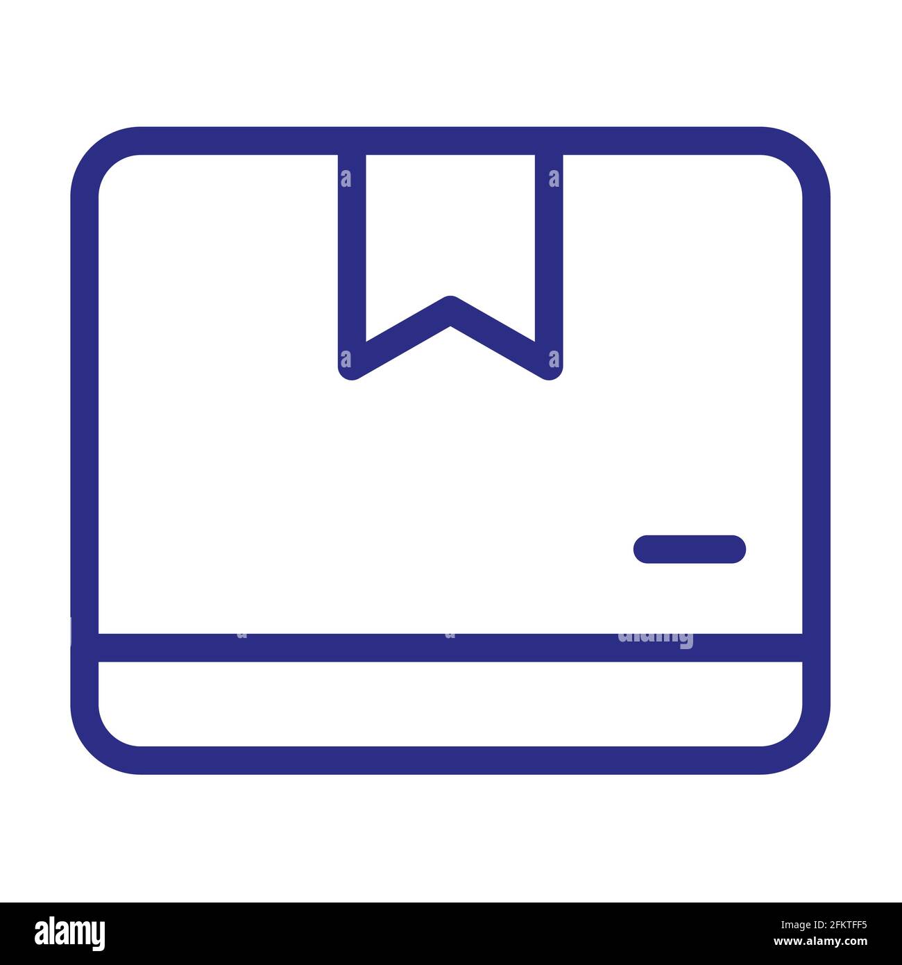 product package item box single isolated icon with outline style vector ...