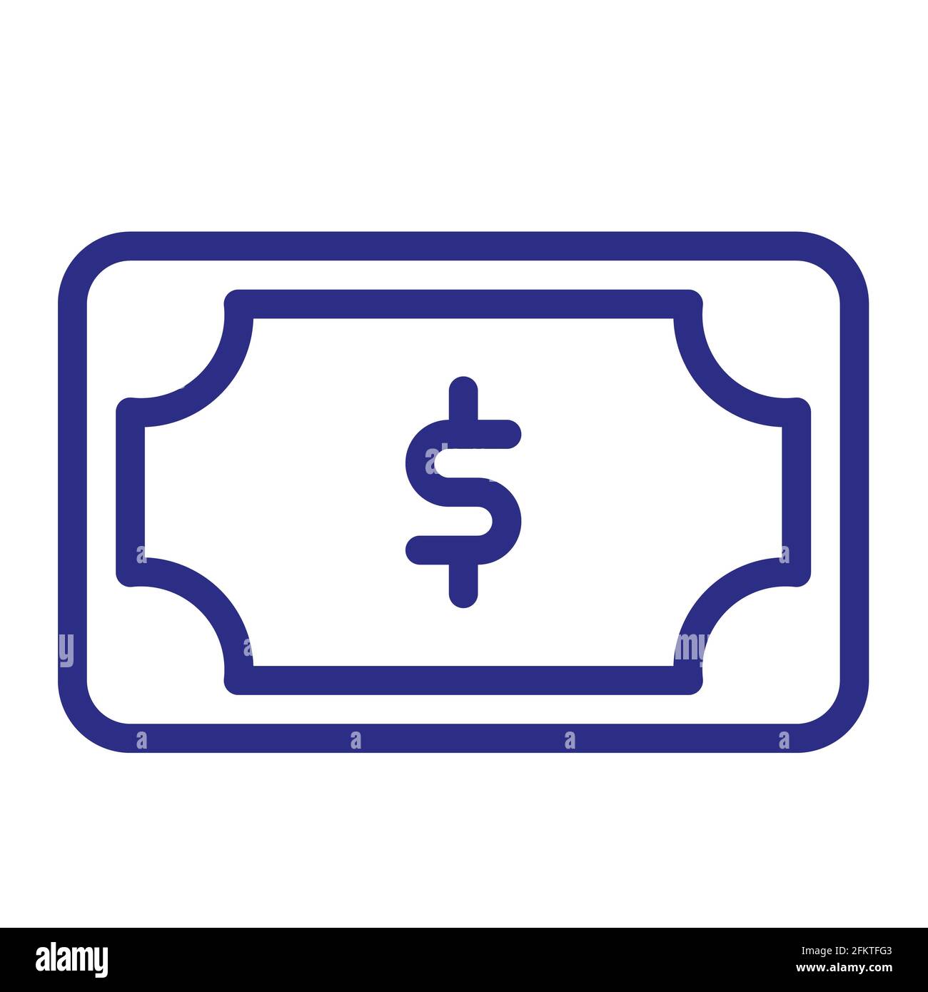 money cash pay rate single isolated icon with outline style vector ...
