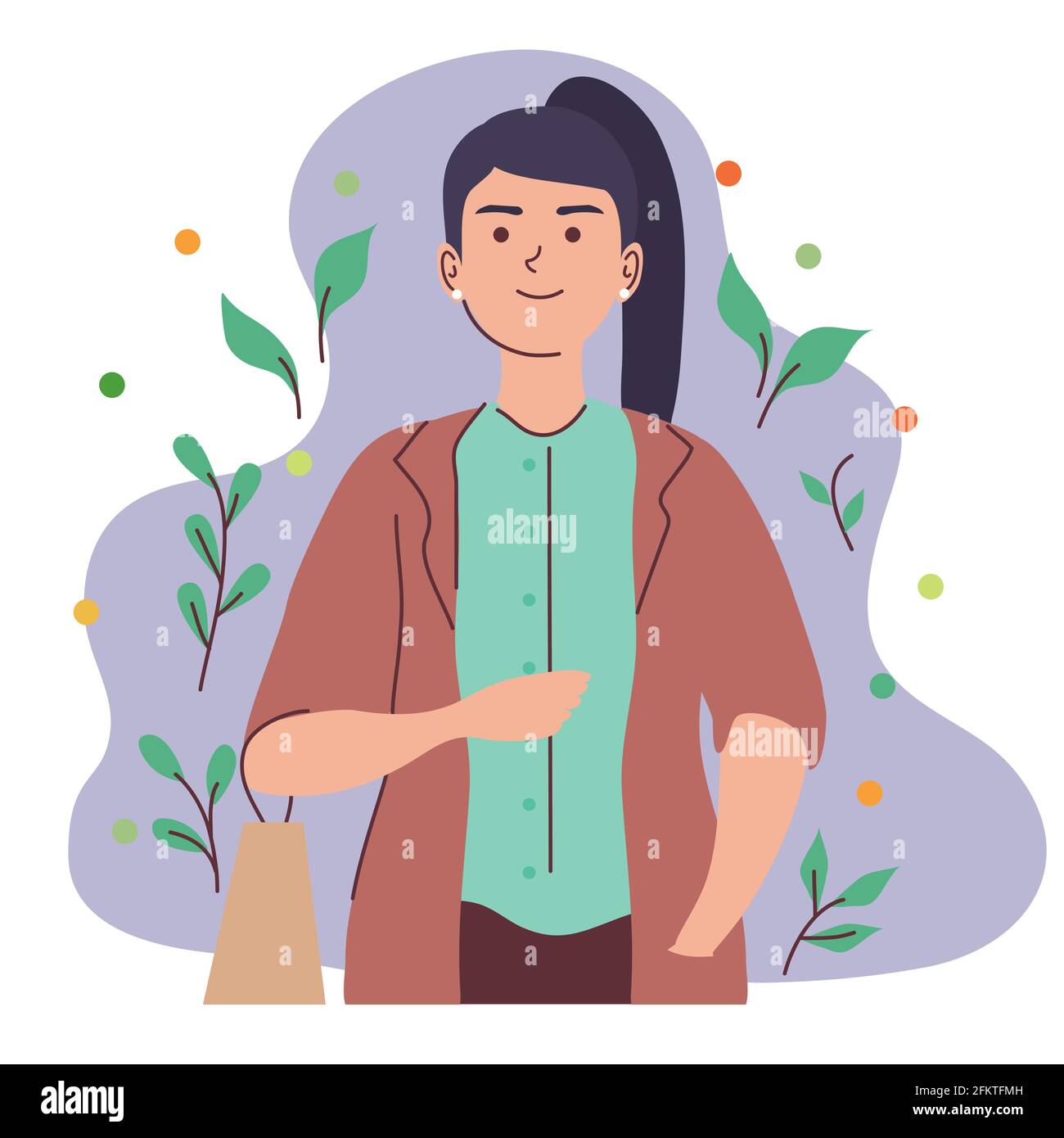 young healthy woman Stock Vector Image & Art - Alamy
