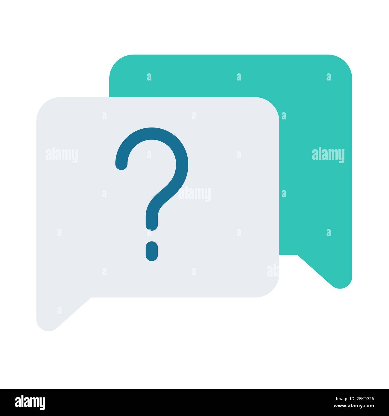 question help ask comment single isolated icon with flat style vector ...