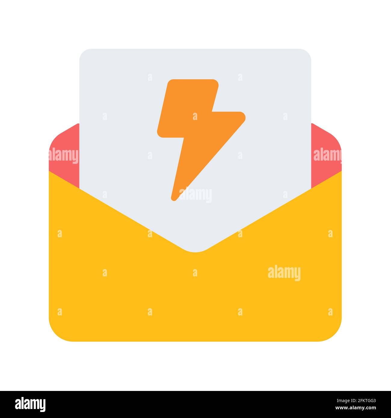 promotion email flash sale single isolated icon with flat style vector ...