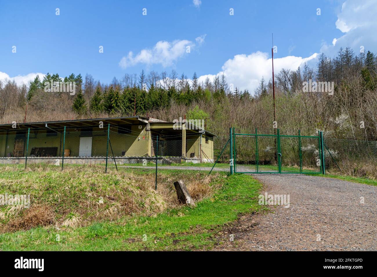 Debris in ammunition store in Vrbetice, Czech Republic, May 3, 2021 ...