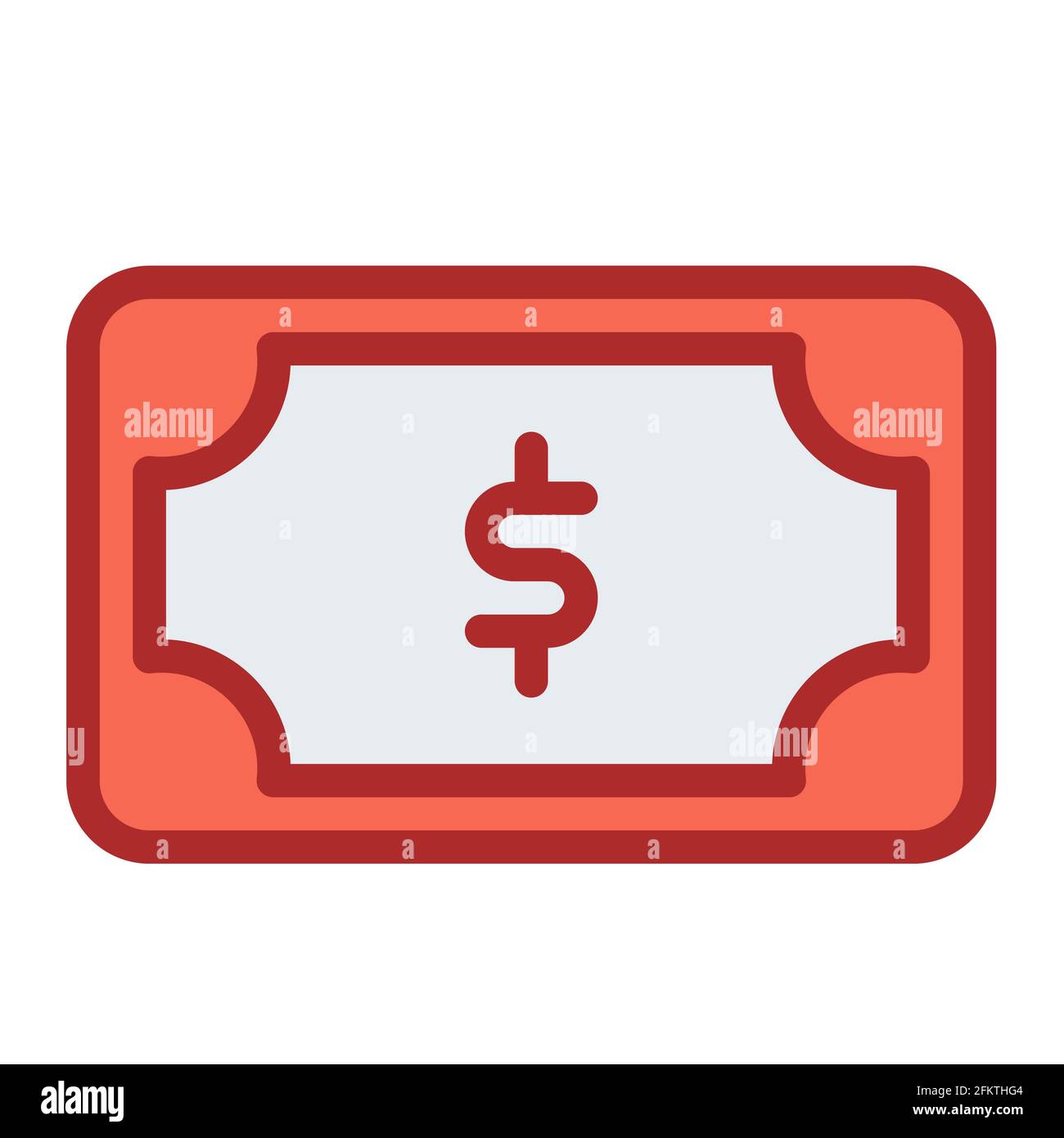money cash pay rate single isolated icon with filled line style vector ...
