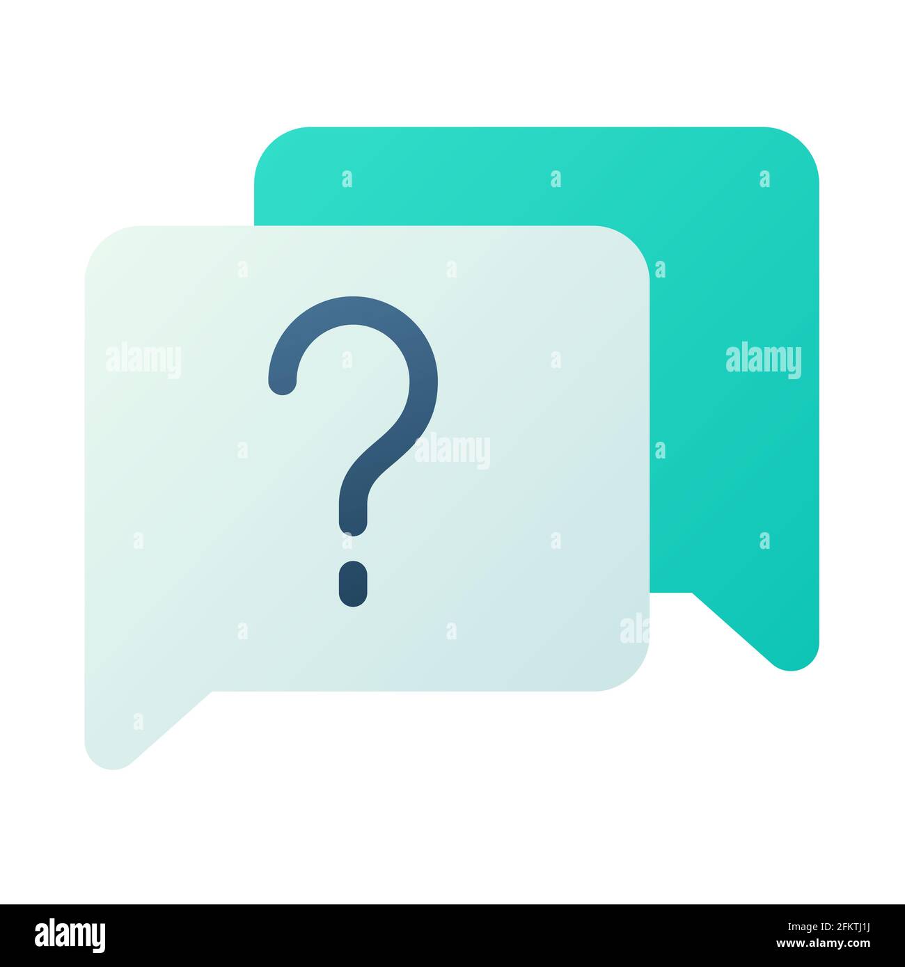 question help ask comment single isolated icon with smooth style vector ...