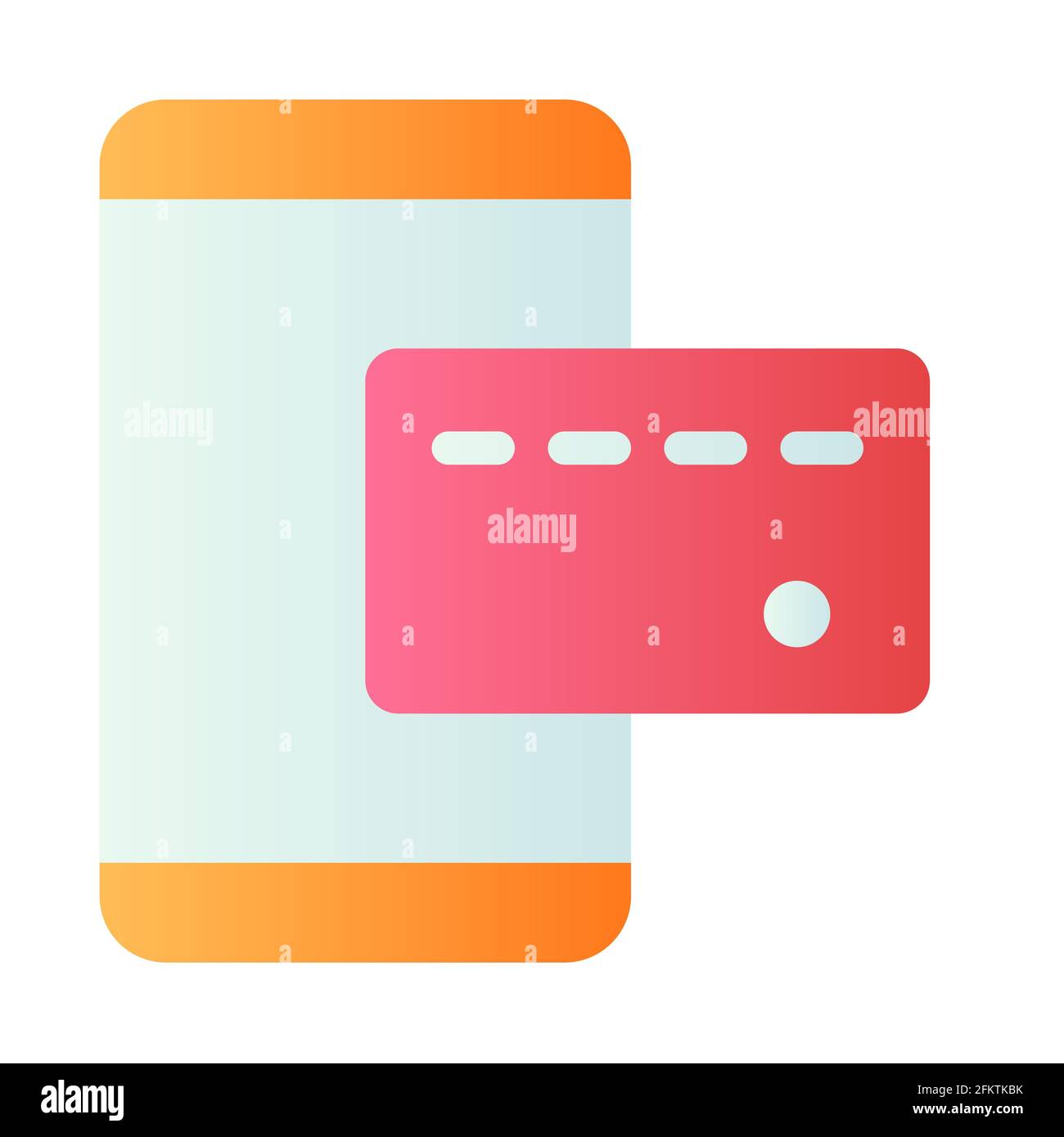 mobile payment transfer card single isolated icon with smooth style ...