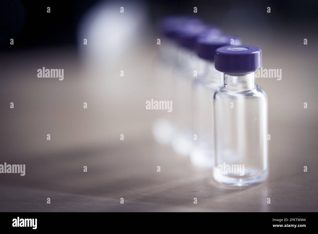 Empty bottles of covid19 vaccine hi-res stock photography and images ...