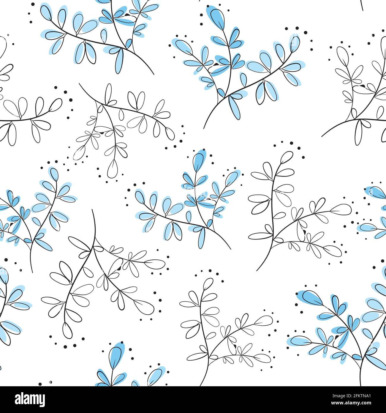 Colorful leaves seamless vector Cut Out Stock Images & Pictures - Alamy