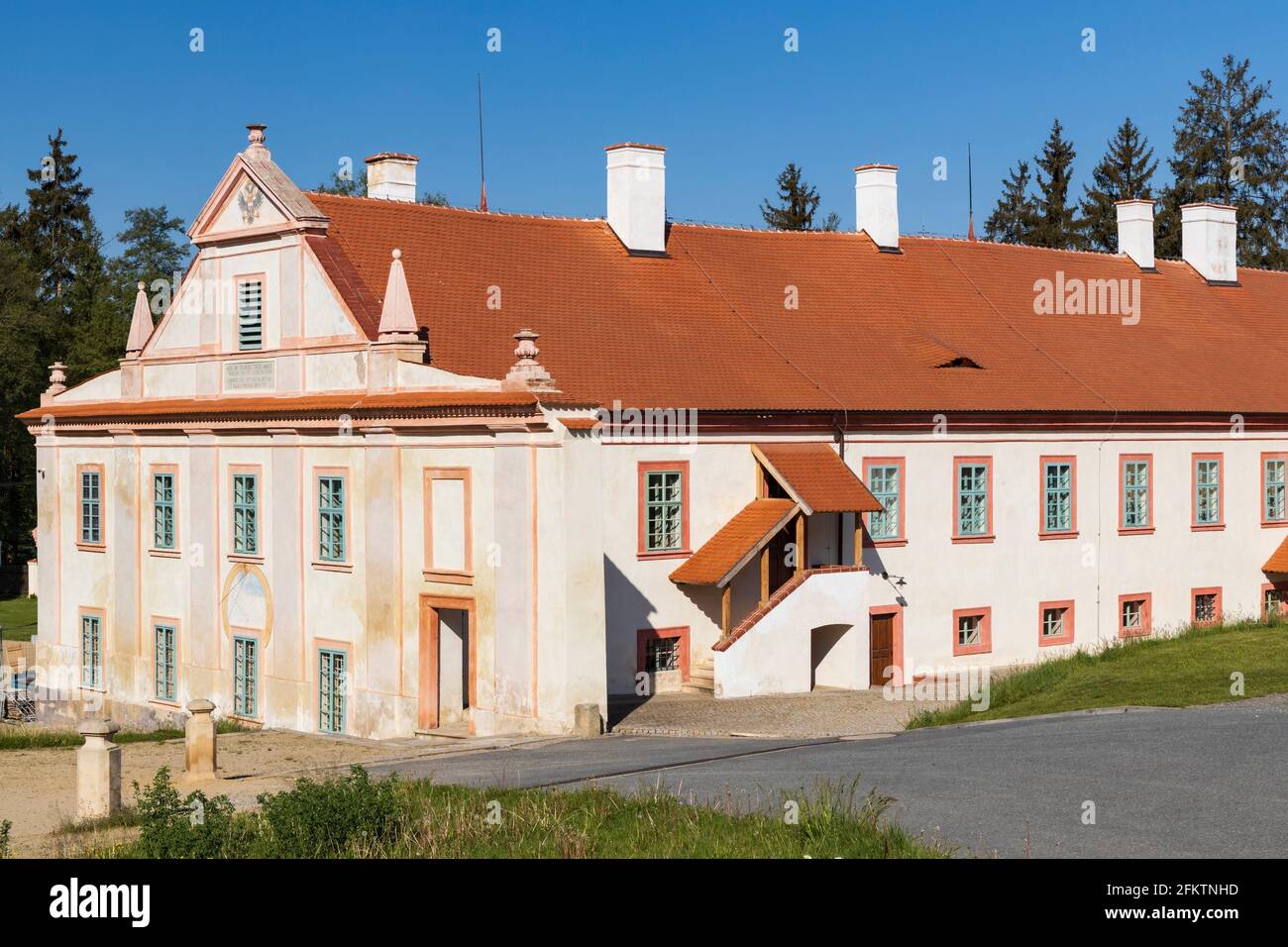 Baroque cistercian Plasy monastery, Plzen region, Czech Republic Stock ...