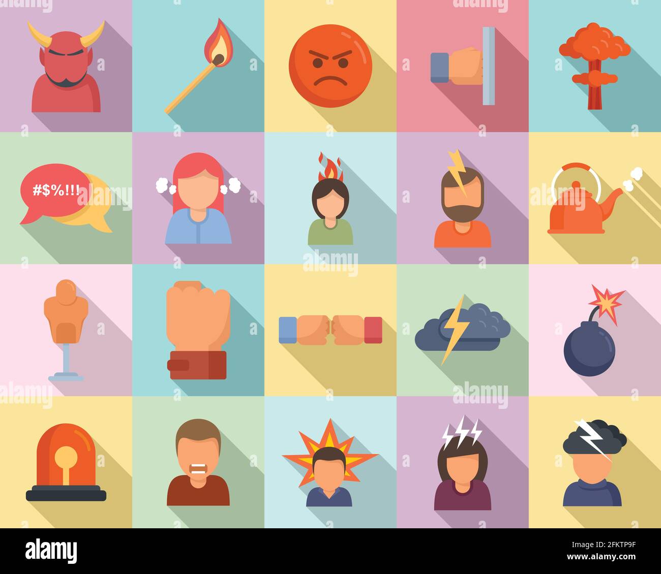 The lady of rage Stock Vector Images - Alamy