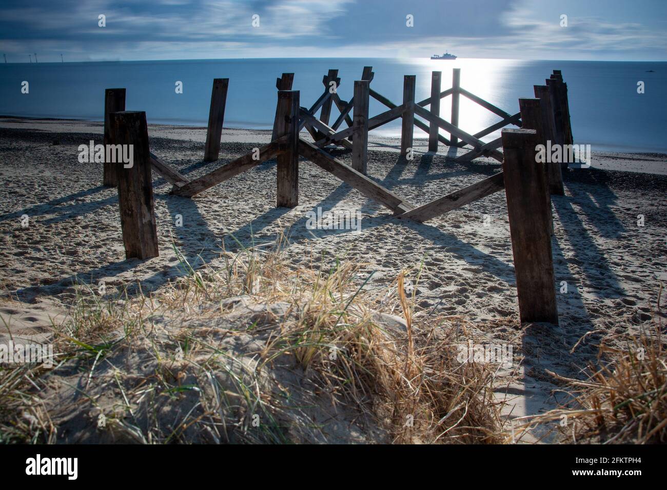 Wellington pier, Great Yarmouth beach Stock Photo - Alamy