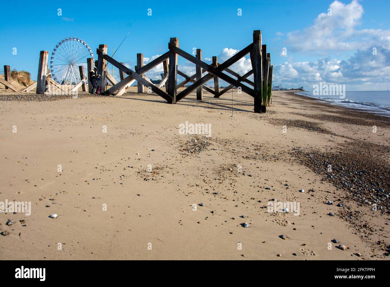 Wellington pier, Great Yarmouth beach Stock Photo - Alamy