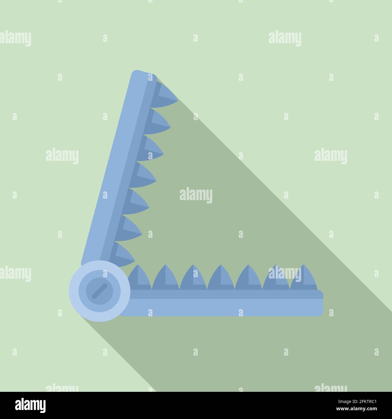 Metal animal trap icon, flat style Stock Vector Image & Art - Alamy