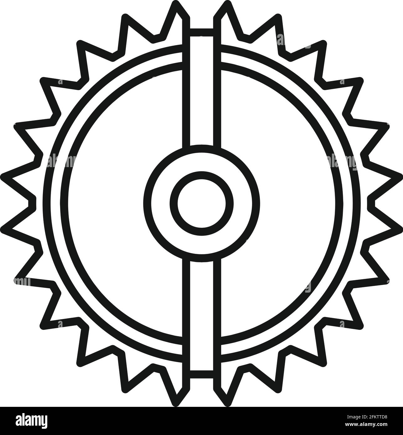 Round animal trap icon, outline style Stock Vector Image & Art - Alamy