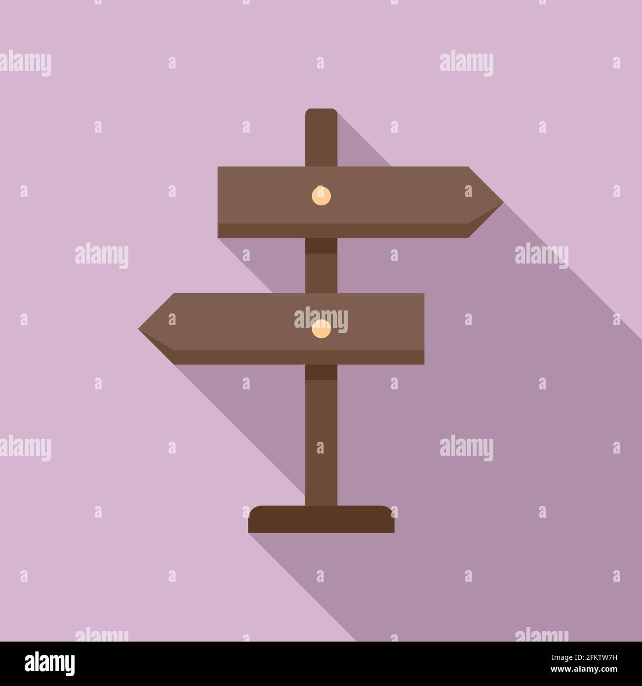 Sign board icon, flat style Stock Vector Image & Art - Alamy