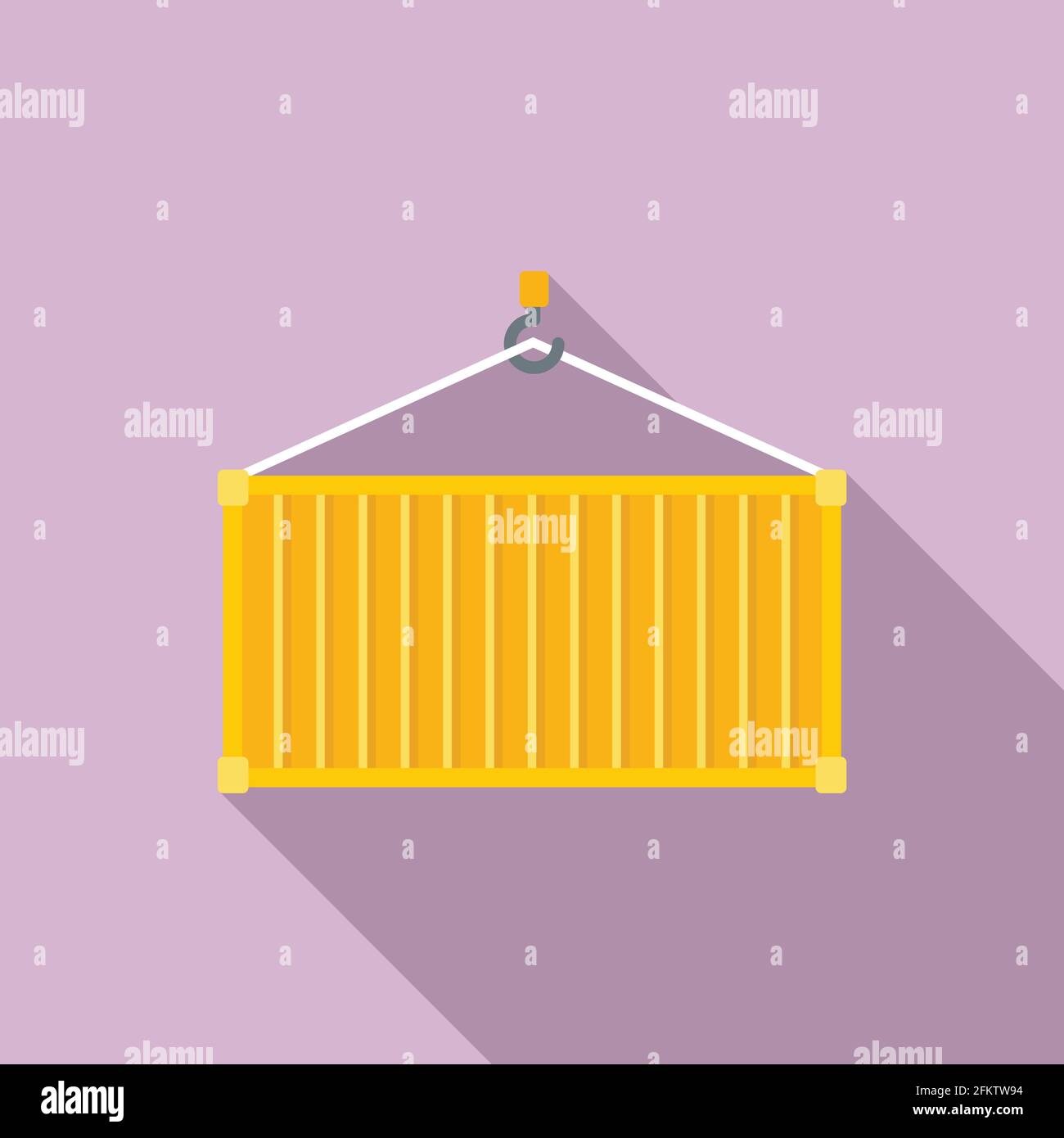 Container trailer terminal port Stock Vector Images - Alamy