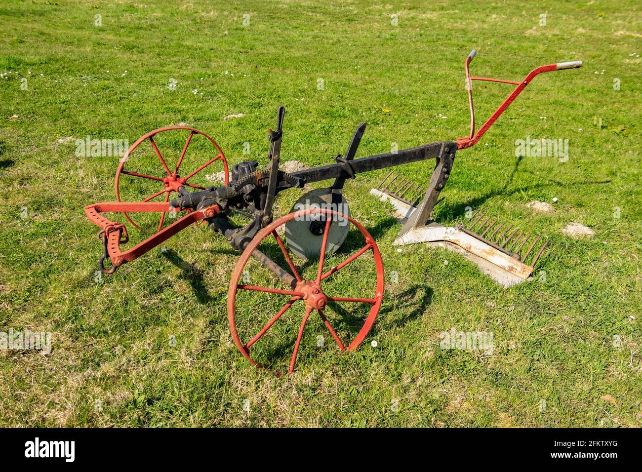Plow on island Tiengemeten, The Netherlands, Europe Stock Photo - Alamy