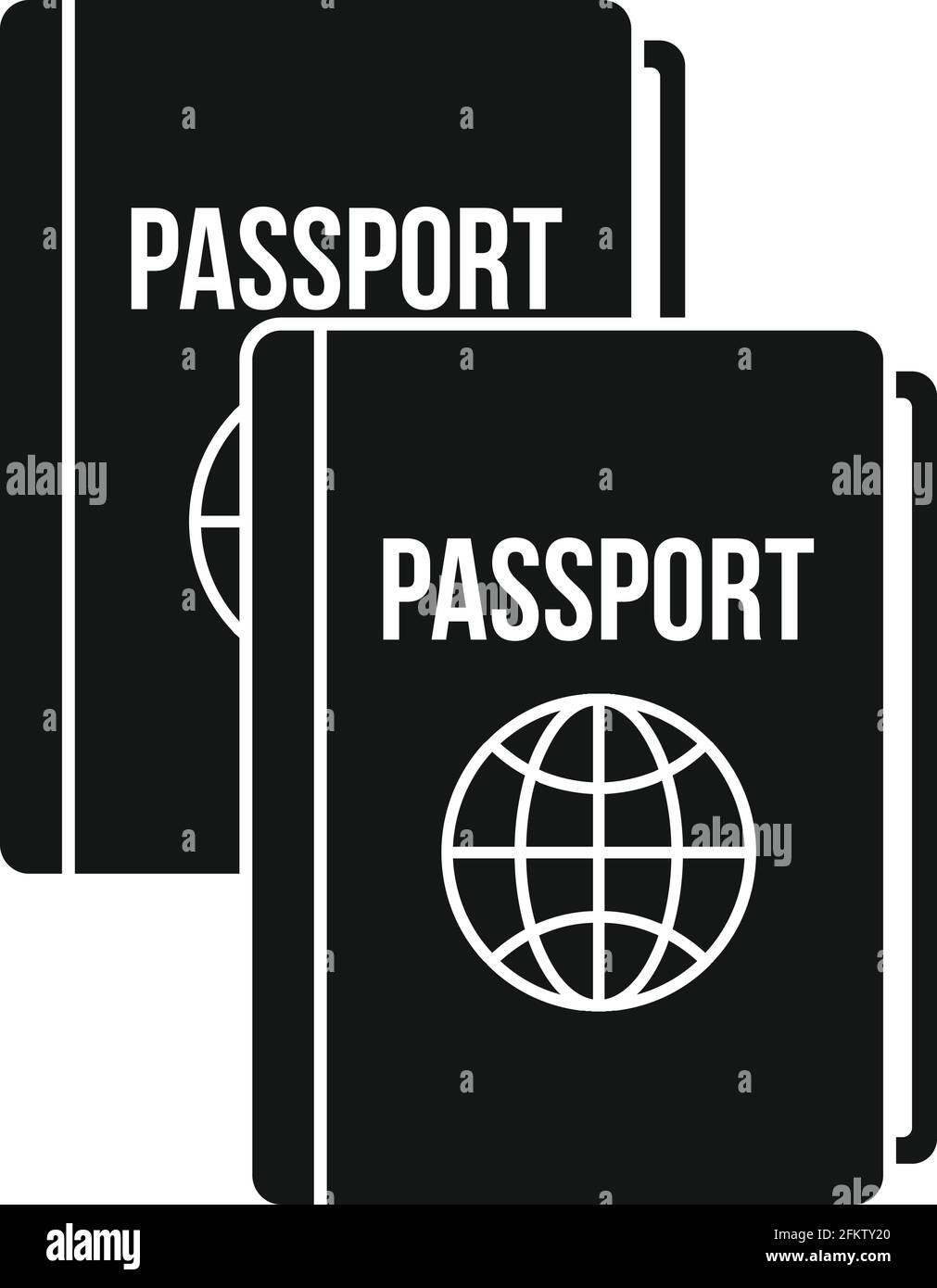 International passport icon, simple style Stock Vector Image & Art - Alamy