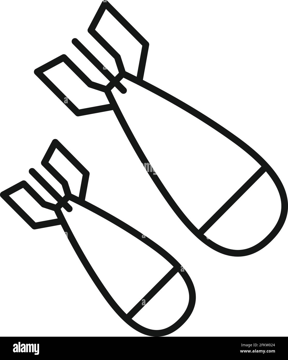 Aircraft dropping bombs Stock Vector Images - Alamy