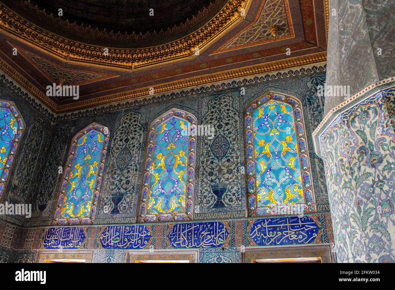 Istanbul, Turkey - May 13, 2013: Decorated Walls, Windows and Ceiling ...