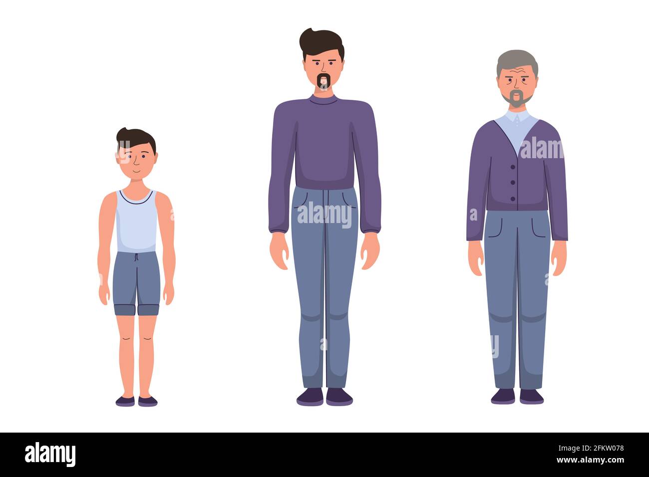 Three stages of life Stock Vector Images - Alamy
