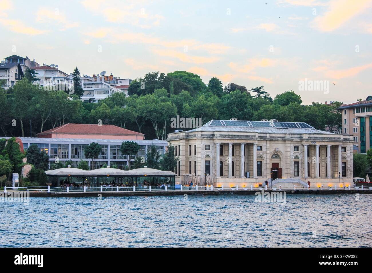 Istanbul, Turkey - May 12, 2013: View of Feriye Lokantasi Restaurant on ...