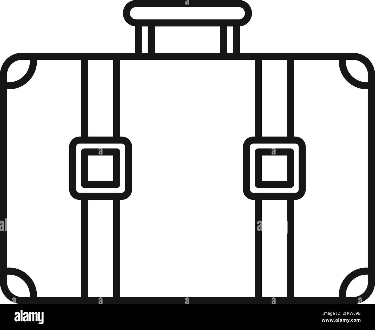 Immigrants suitcase icon, outline style Stock Vector Image & Art - Alamy