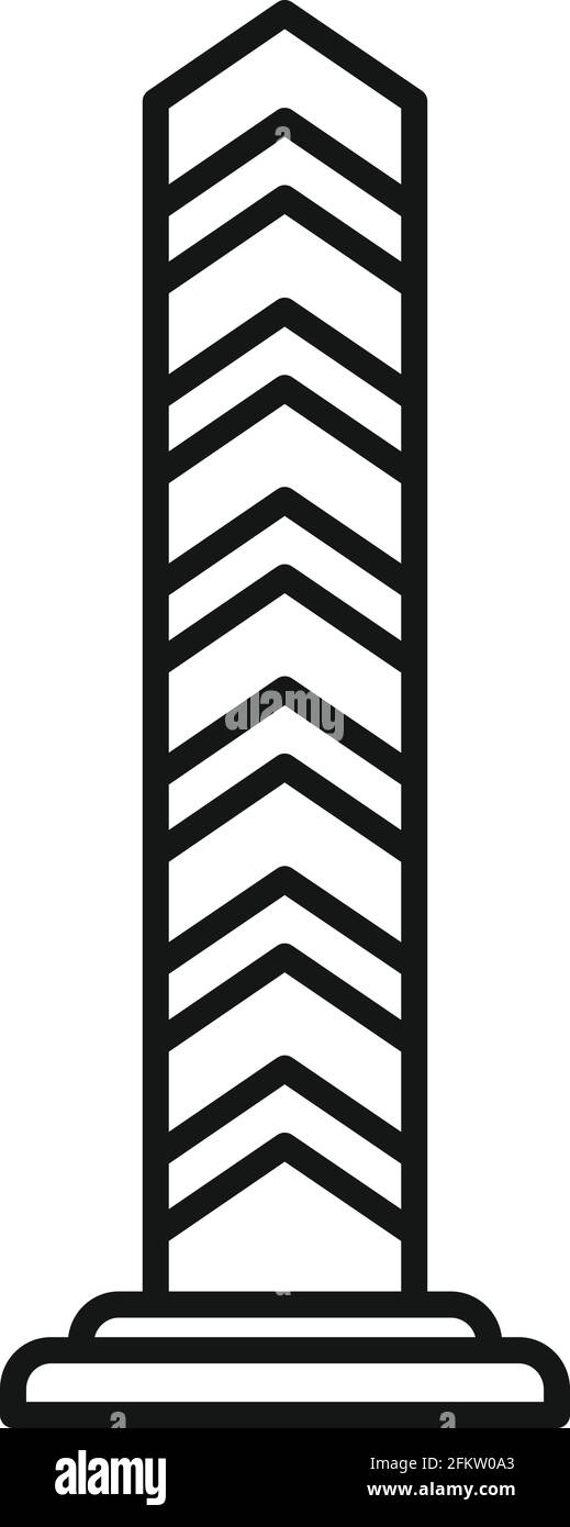 Border pillar icon, outline style Stock Vector Image & Art - Alamy