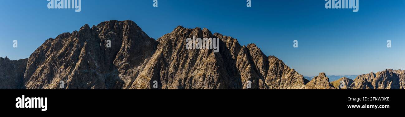 Gerlachovsky stit mountain ridge with highest Gerlachovsky stit ...