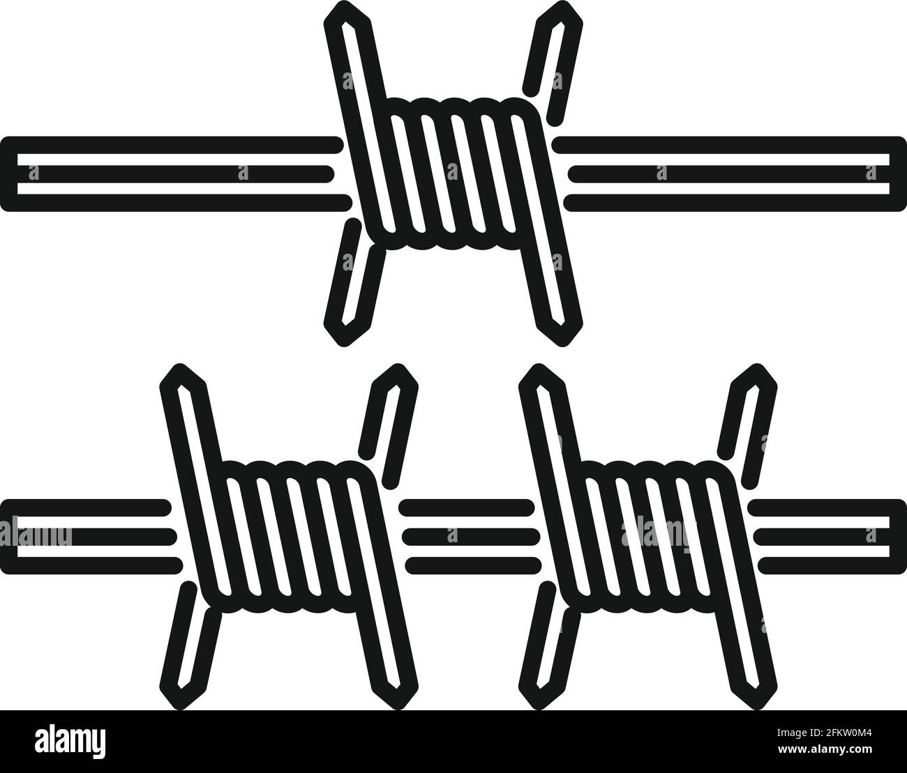 Border wired icon, outline style Stock Vector Image & Art - Alamy