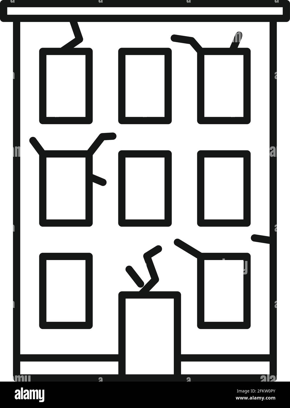 Roof destroyed Stock Vector Images - Alamy