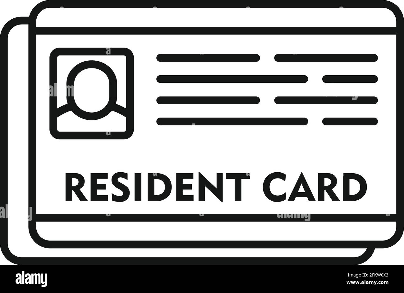 American permanent resident card Stock Vector Images - Alamy