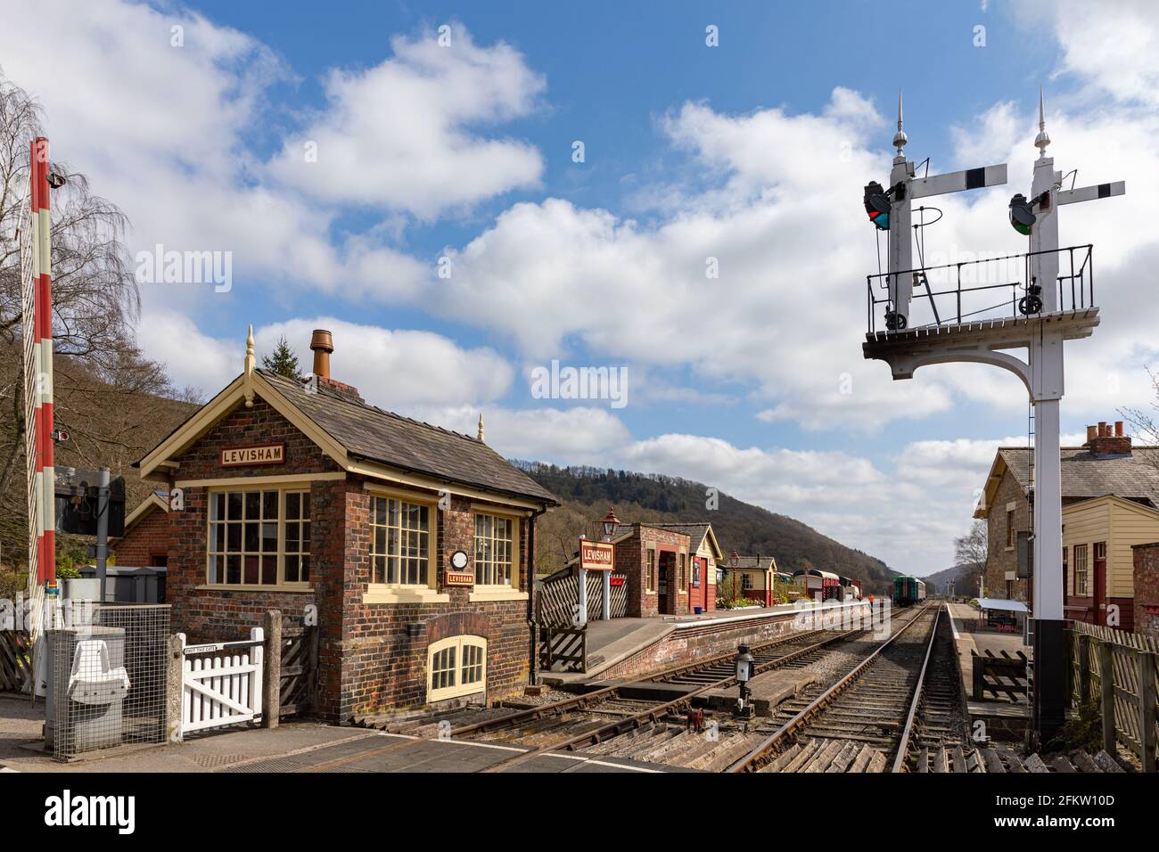 Platform signal box levisham station hi-res stock photography and ...