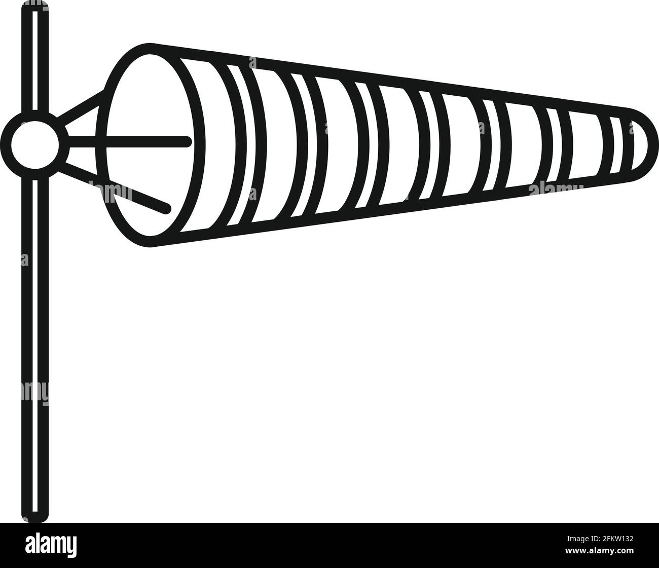 Wind direction flag icon, outline style Stock Vector Image & Art - Alamy