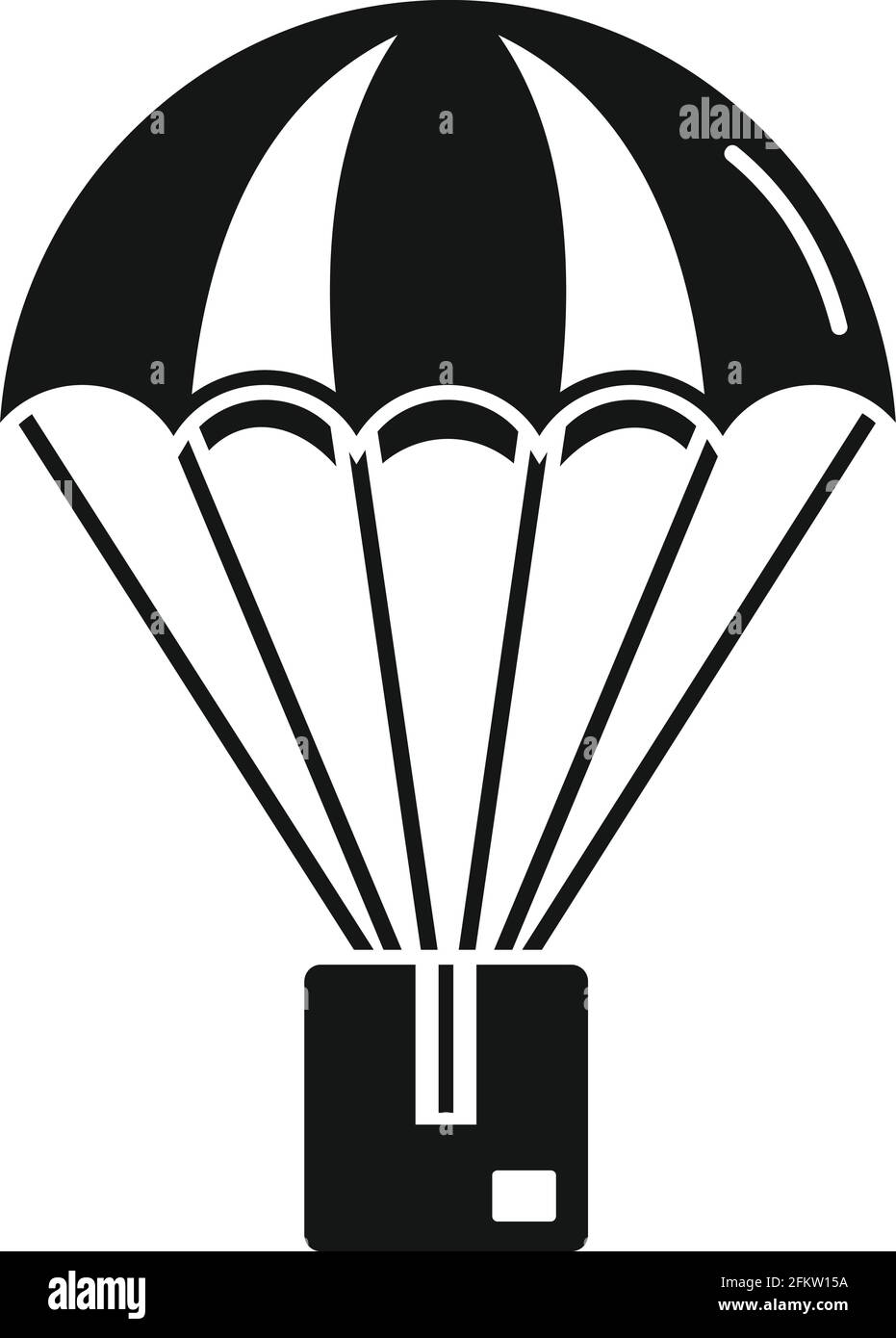 Parachuting parcel icon, simple style Stock Vector Image & Art - Alamy