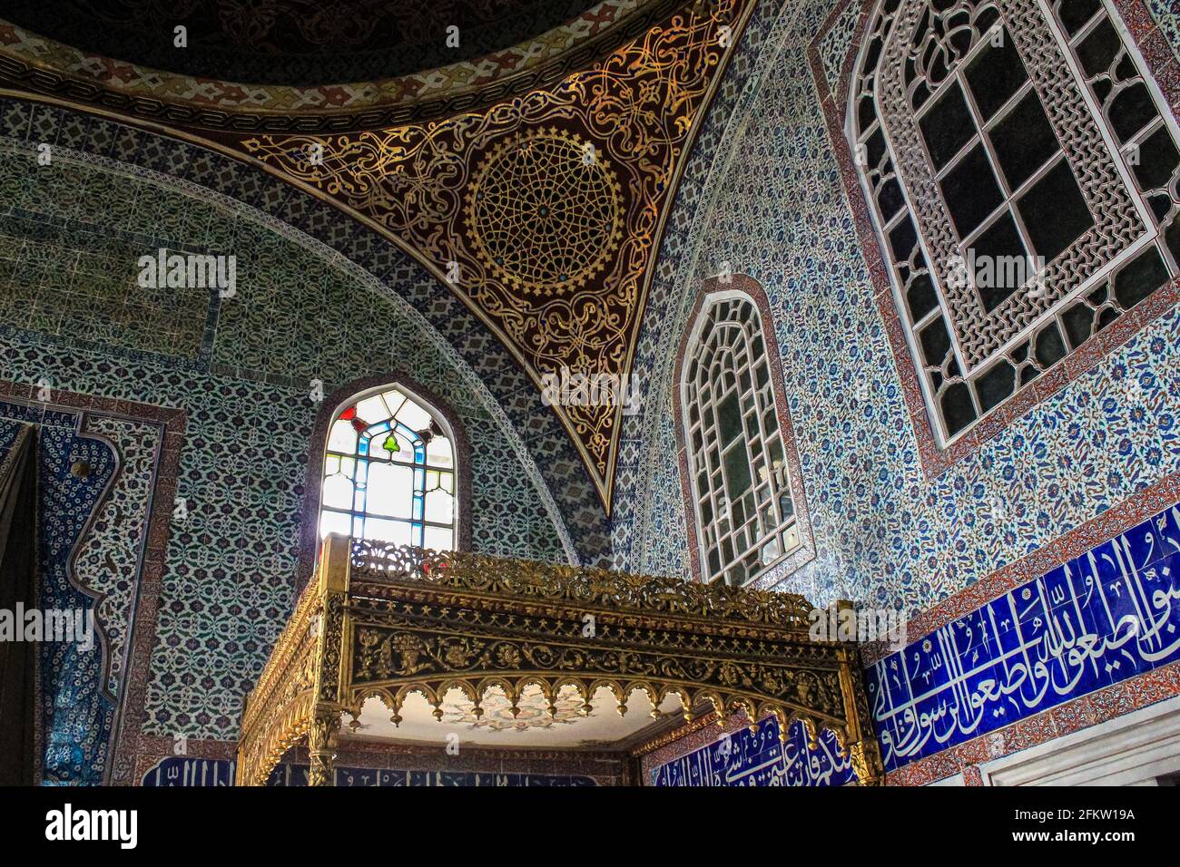 Istanbul, Turkey - May 13, 2013: Interior of the Sultans Bedroom at ...
