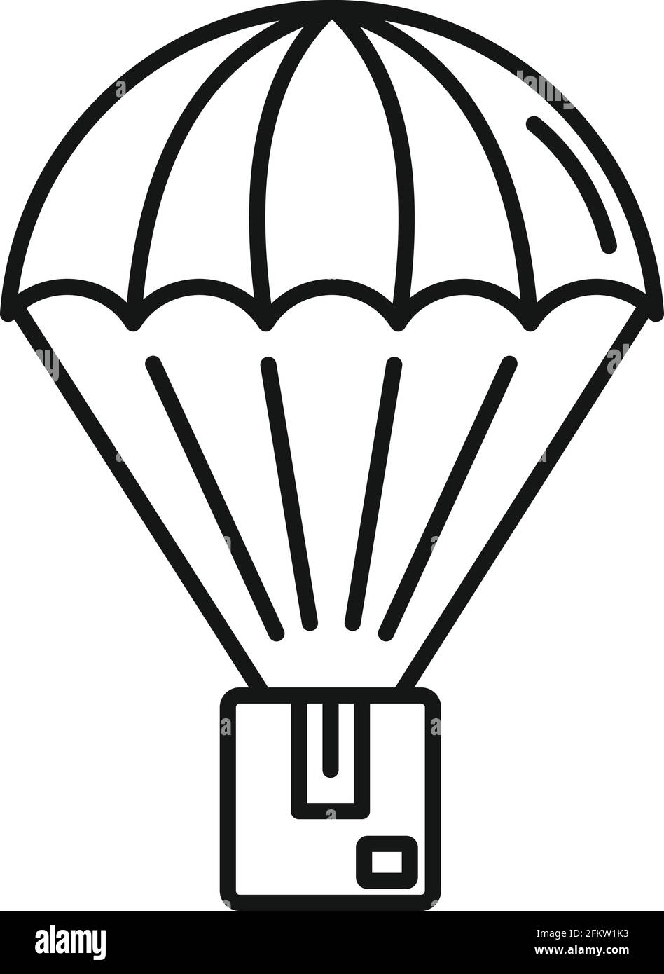 Fly courier line icon Stock Vector Images - Alamy