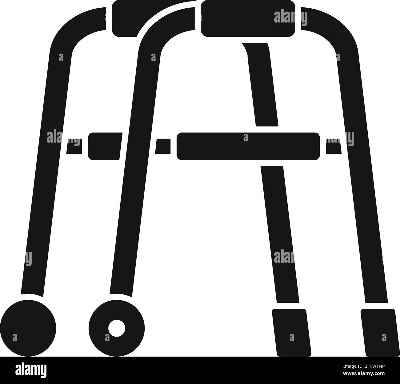 Senior walker icon, simple style Stock Vector Image & Art - Alamy