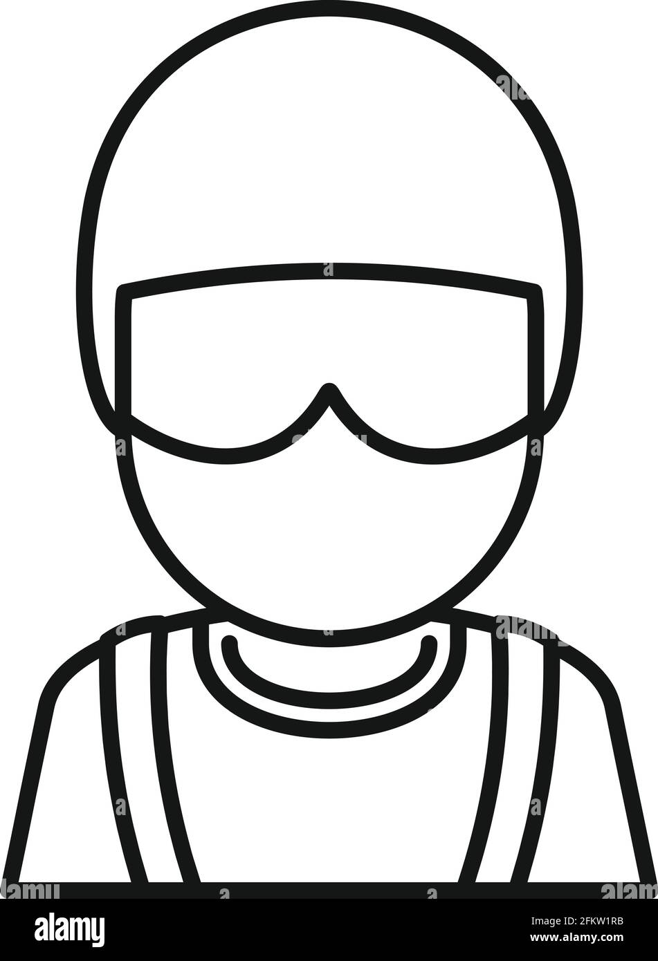 Falling person icon outline Black and White Stock Photos & Images - Alamy