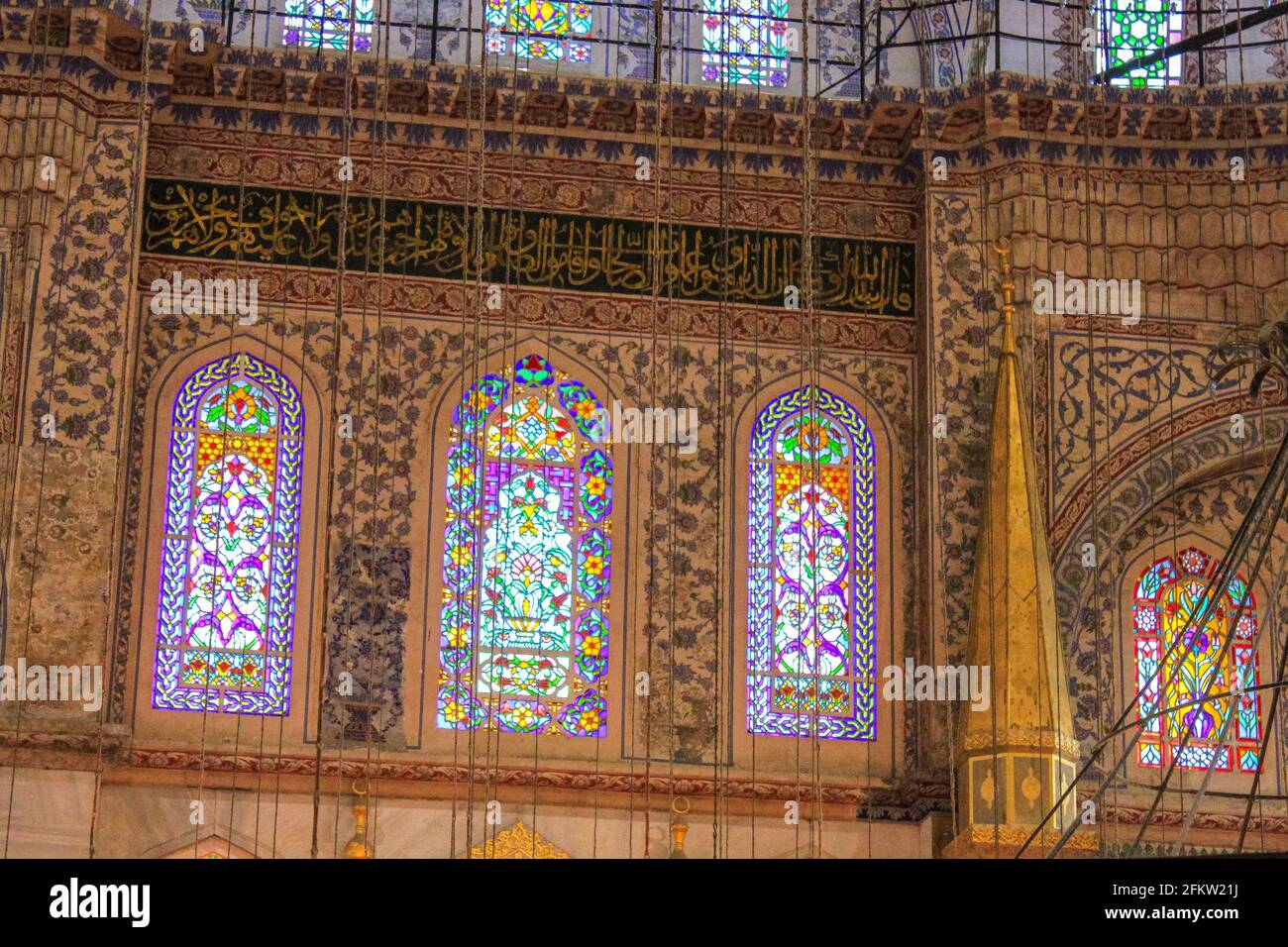 Istanbul, Turkey - May 12, 2013: View of Ornamented Windows and Walls ...