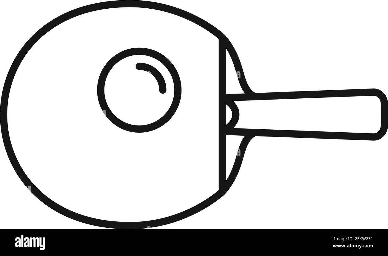 Ping pong paddle icon, outline style Stock Vector Image & Art - Alamy