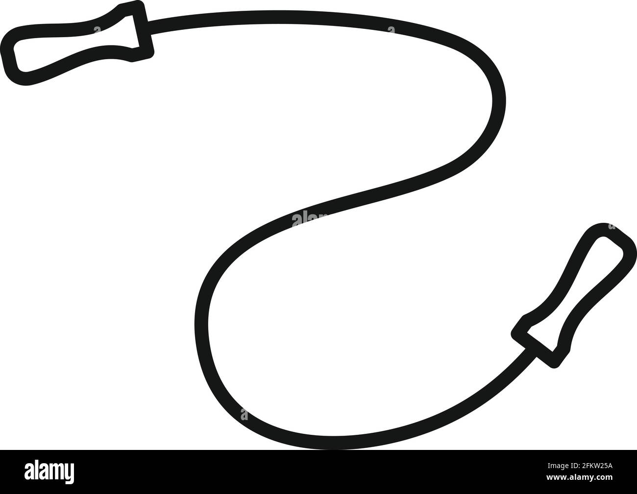 Skipping rope icon outline style hi-res stock photography and images ...