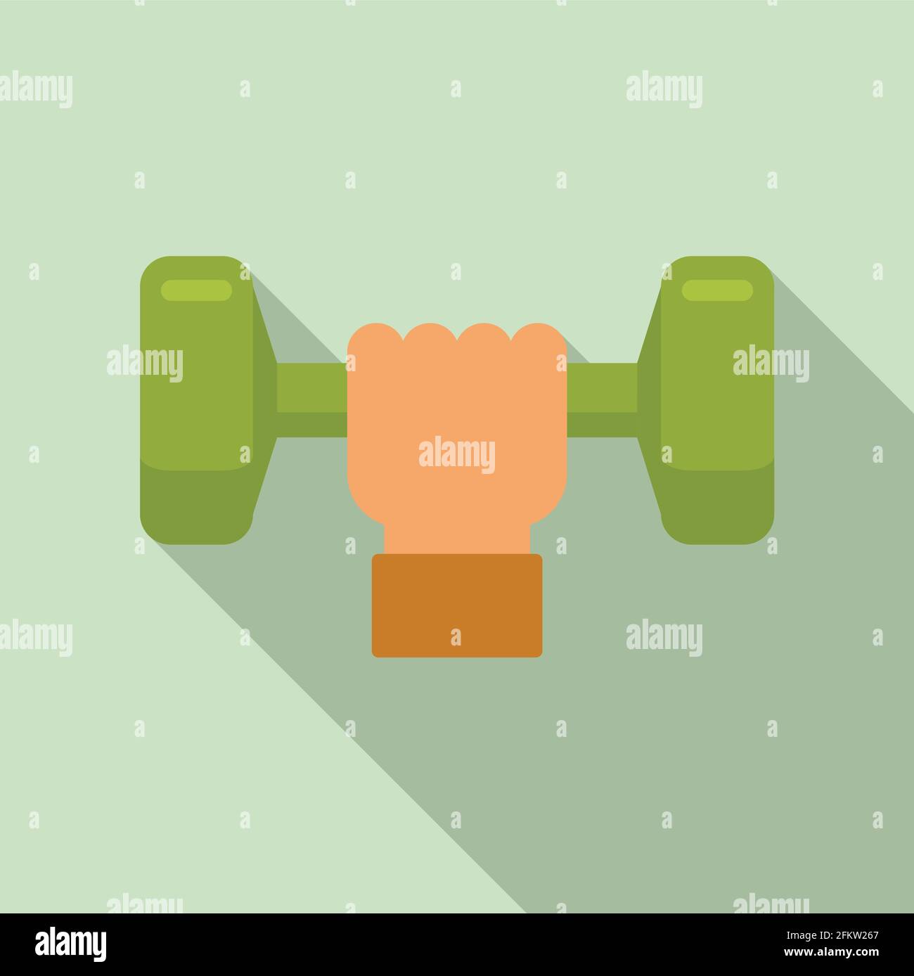 Workout seniors dumbbell icon, flat style Stock Vector Image & Art - Alamy