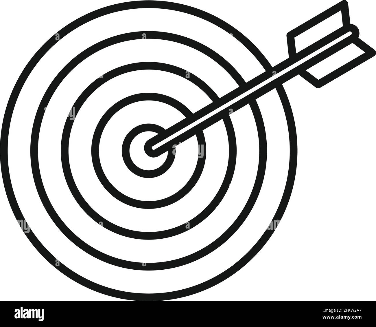 Archer target icon, outline style Stock Vector Image & Art - Alamy