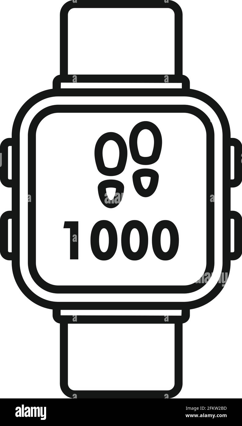 Activity tracker icon outline Black and White Stock Photos & Images - Alamy