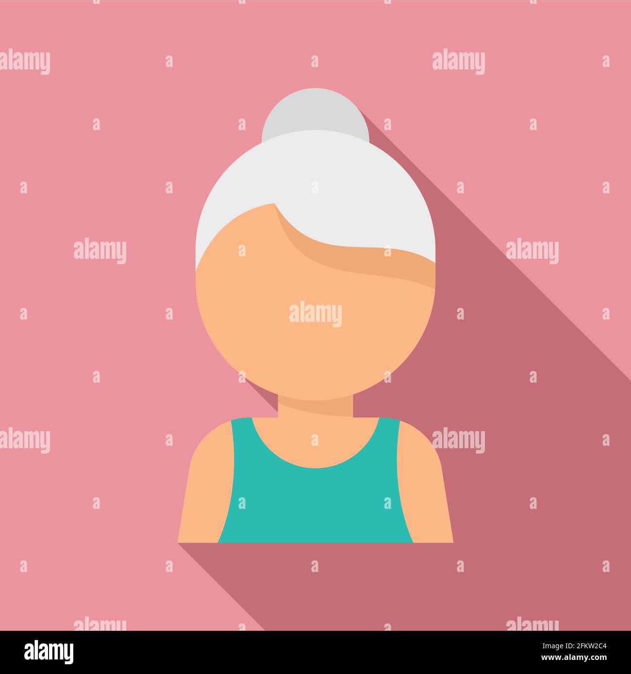 Senior woman workout icon, flat style Stock Vector Image & Art - Alamy