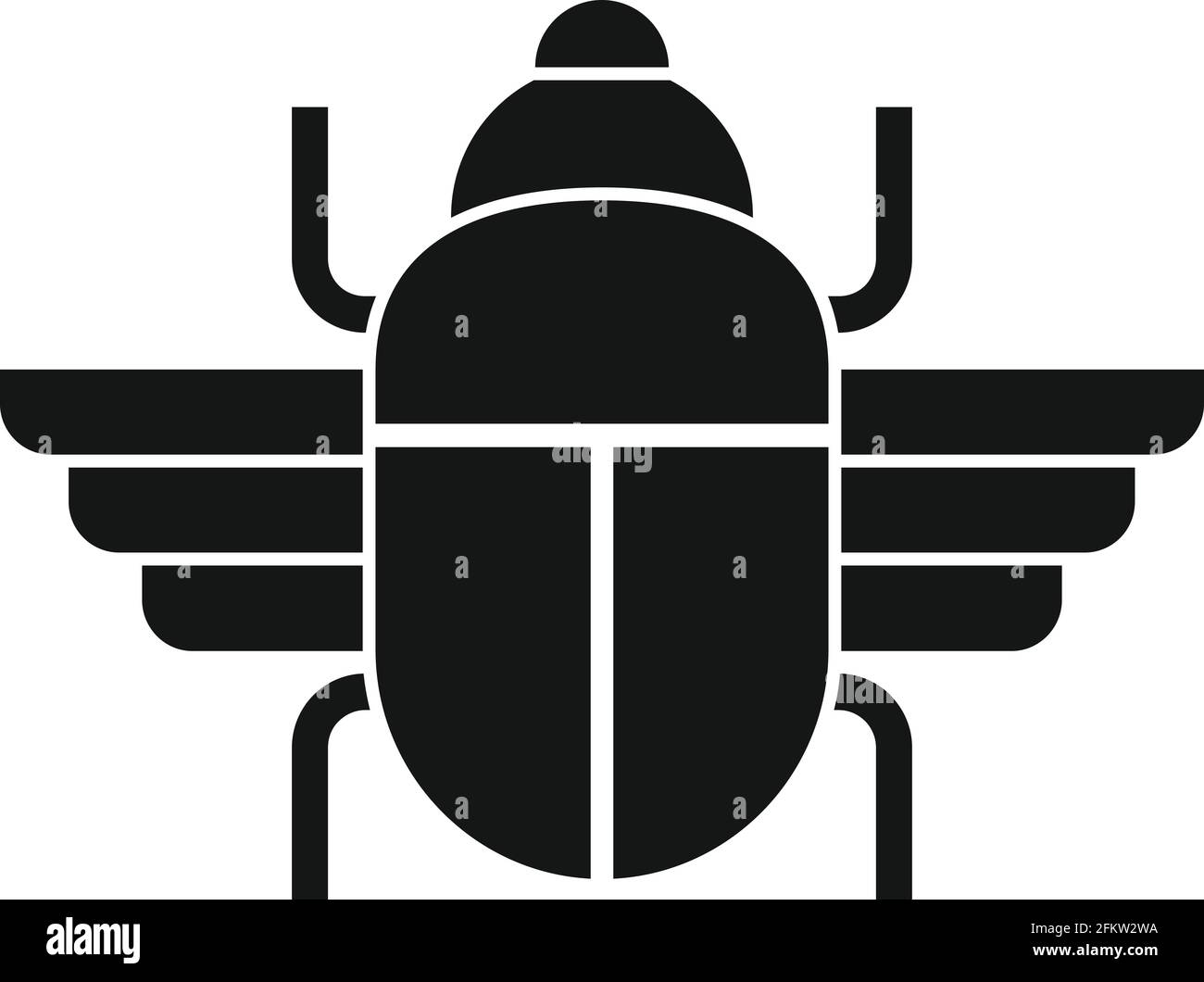 Ancient scarab beetle icon, simple style Stock Vector Image & Art - Alamy