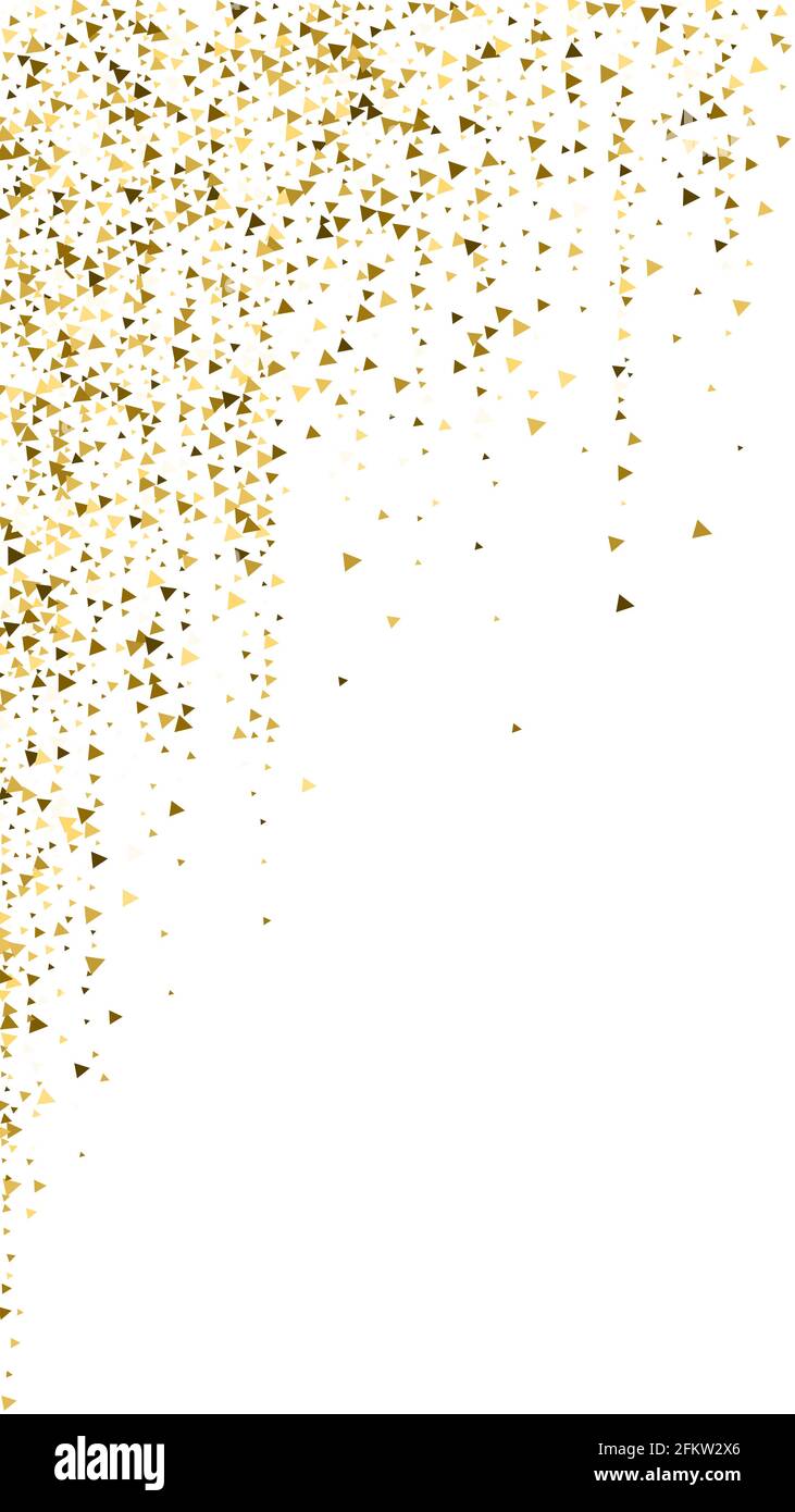 Gold Confetti White Background